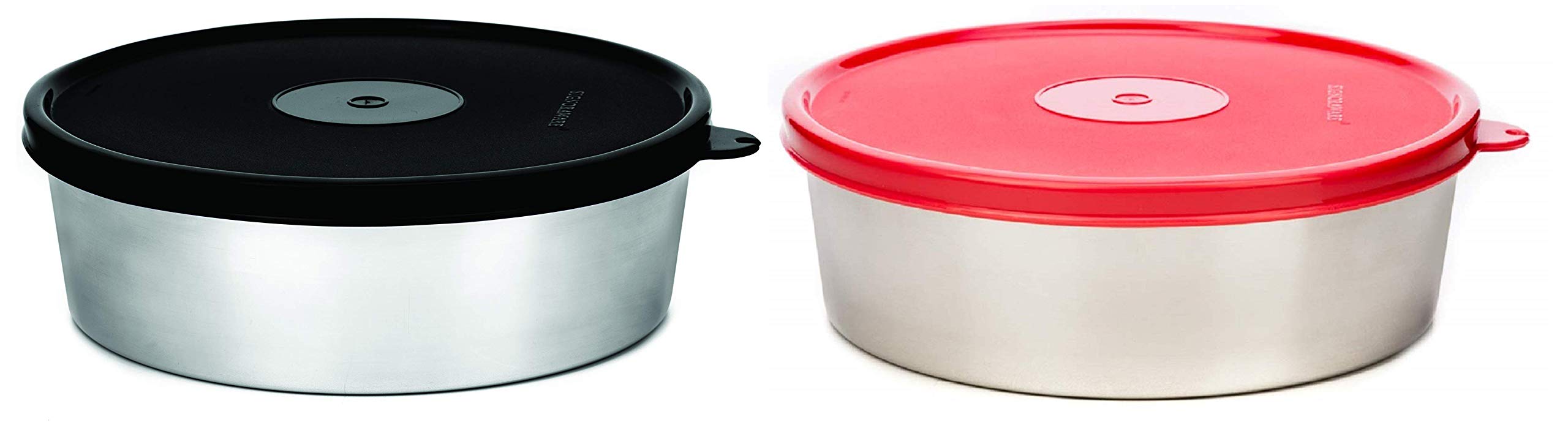 Buy Signoraware Steel Papad and Chapati Box 1750Ml, Black & Signoraware ...