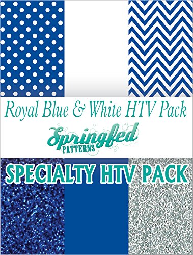 Royal Blue And White Chevron