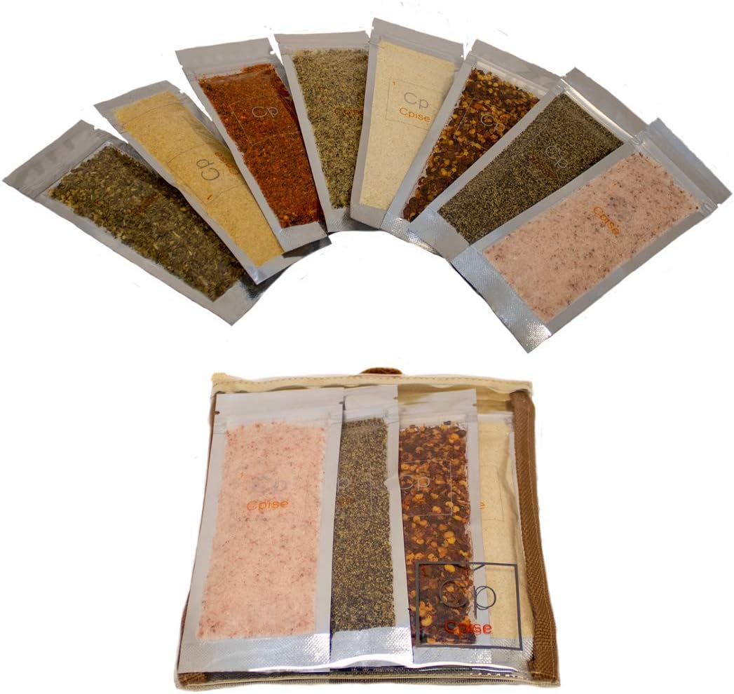 Amazon.com : Cpise ORGANIC Camping Spice Set with 8 Essential Spices ...