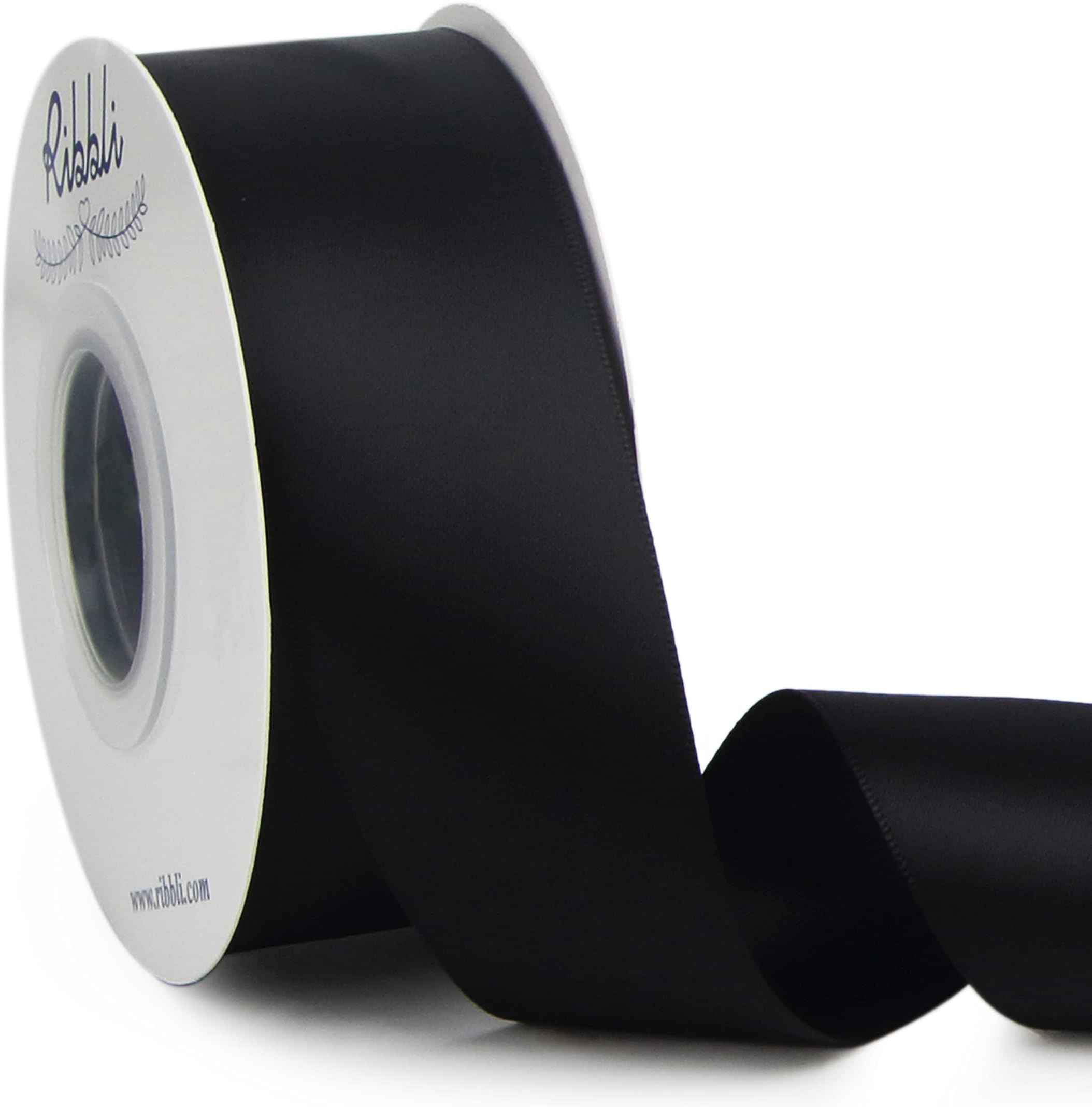 Amazon.com: Ribbli Navy Double Faced Satin Ribbon,1-1/2” x Continuous ...