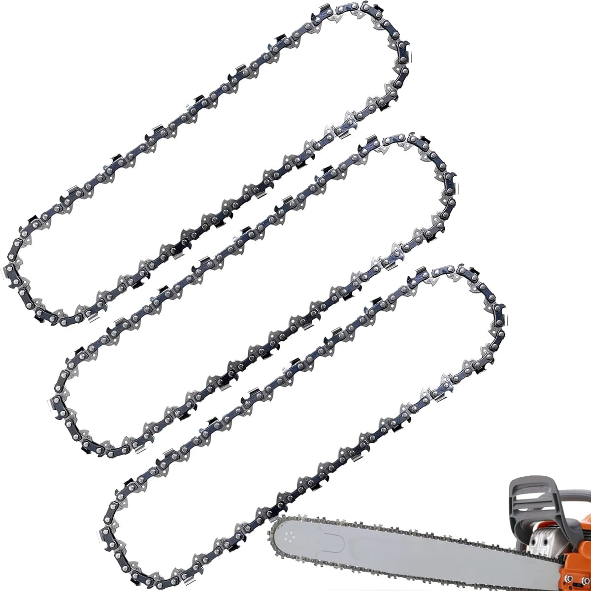 Amazon.com : 3 Pack 10" Pole Saw Replacement Chain 10 Inch Chainsaw ...