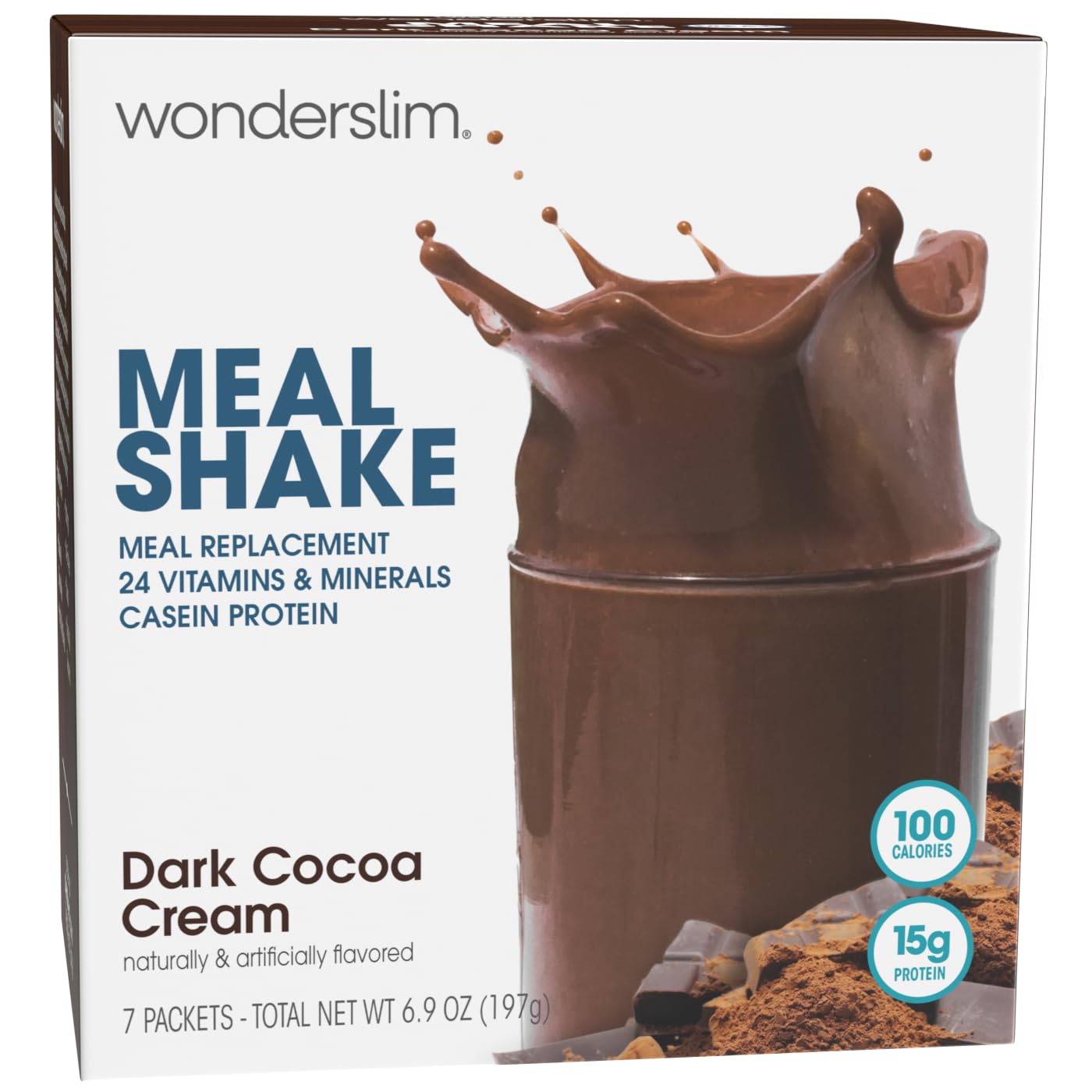 Snapklik.com : WonderSlim Meal Replacement Shake, Dark Cocoa Cream, 15g ...