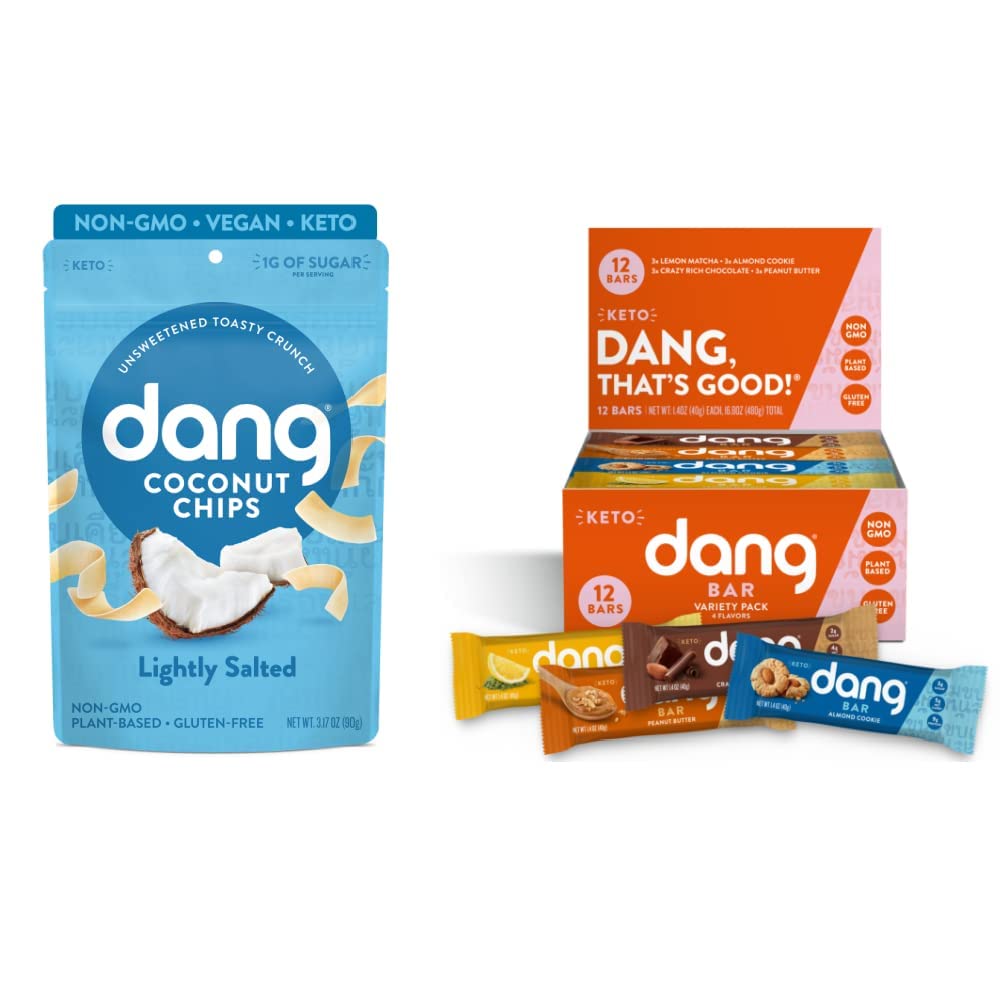 Amazon.com: Dang Keto Snacks | Lightly Salted, Unsweetened Coconut ...