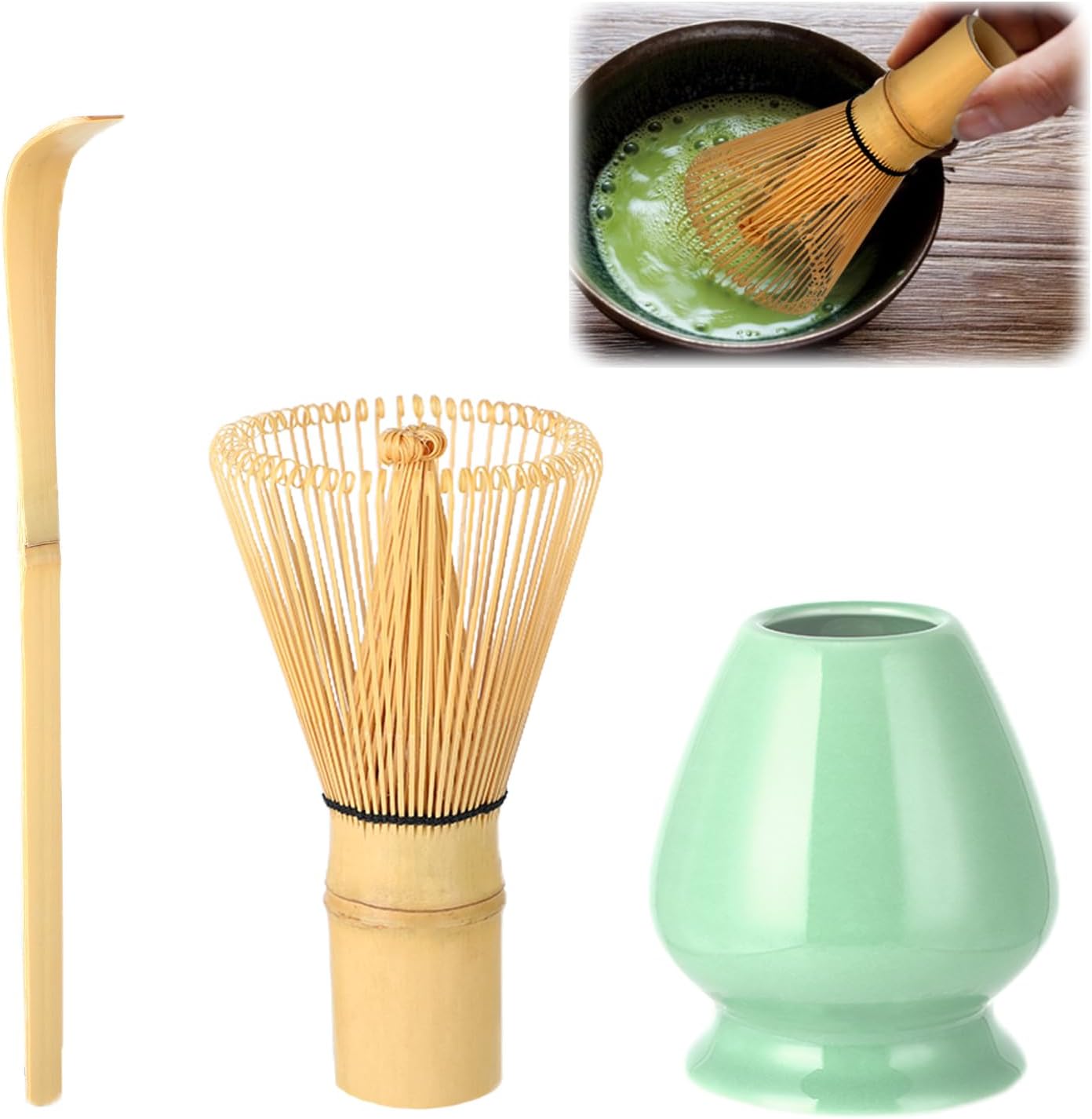 Amazon.de: Wenrescry Matcha-Set, Matcha Tee Set mit Bambus Schneebesen ...