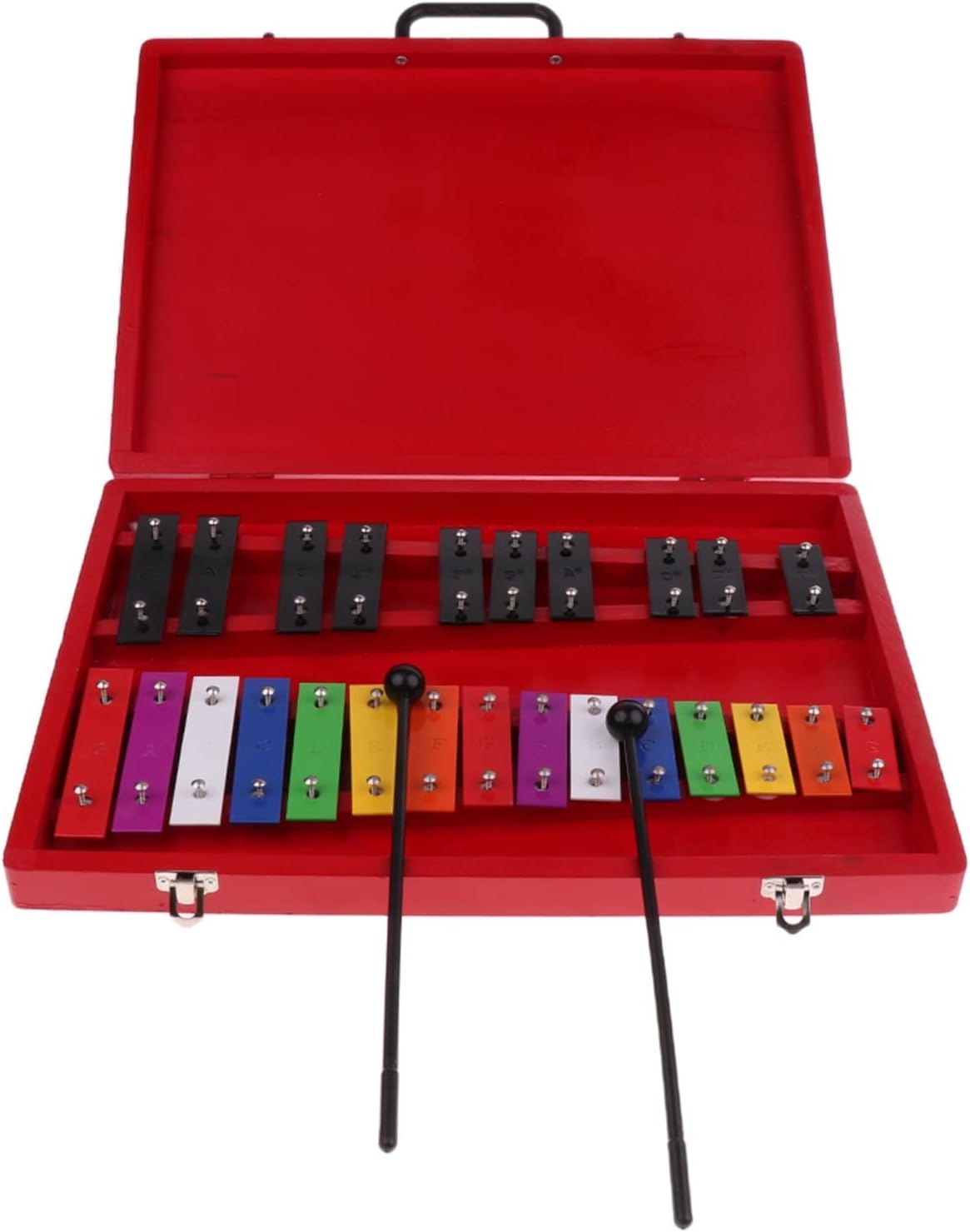 Amazon.com - Xylophone 25 Tones Aluminum Xylophone with 2 Mallets ...