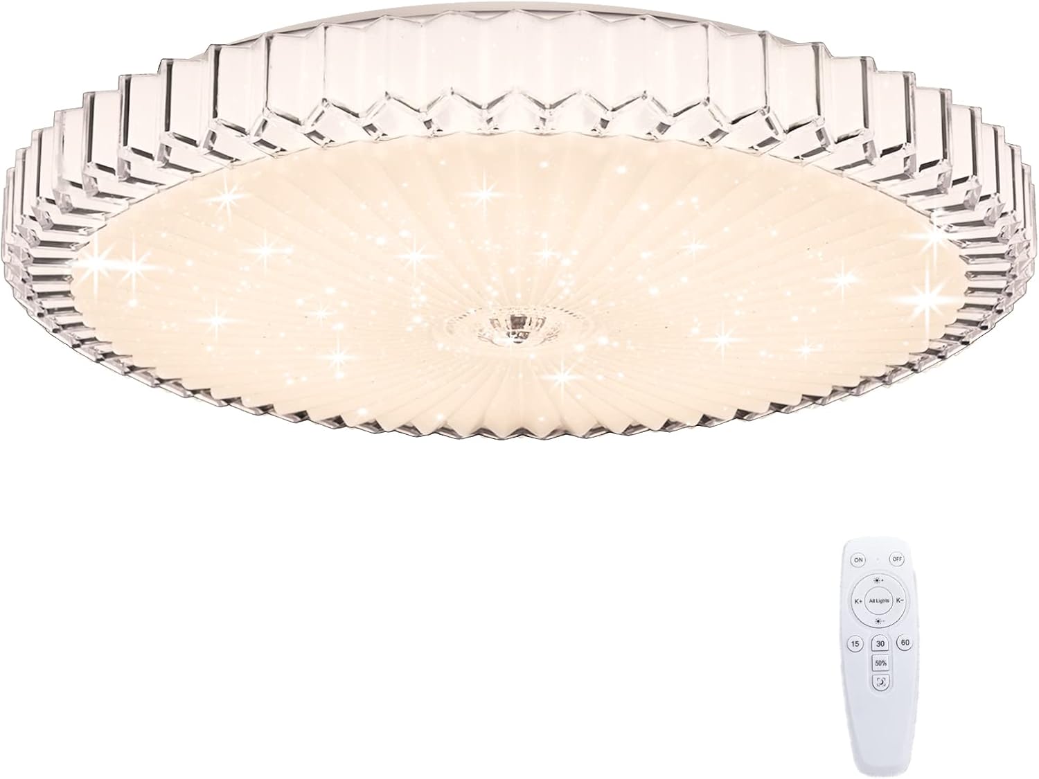 OOWOLF Ceiling Light for Living Room, 40W Ceiling Light,3000K-6500K ...