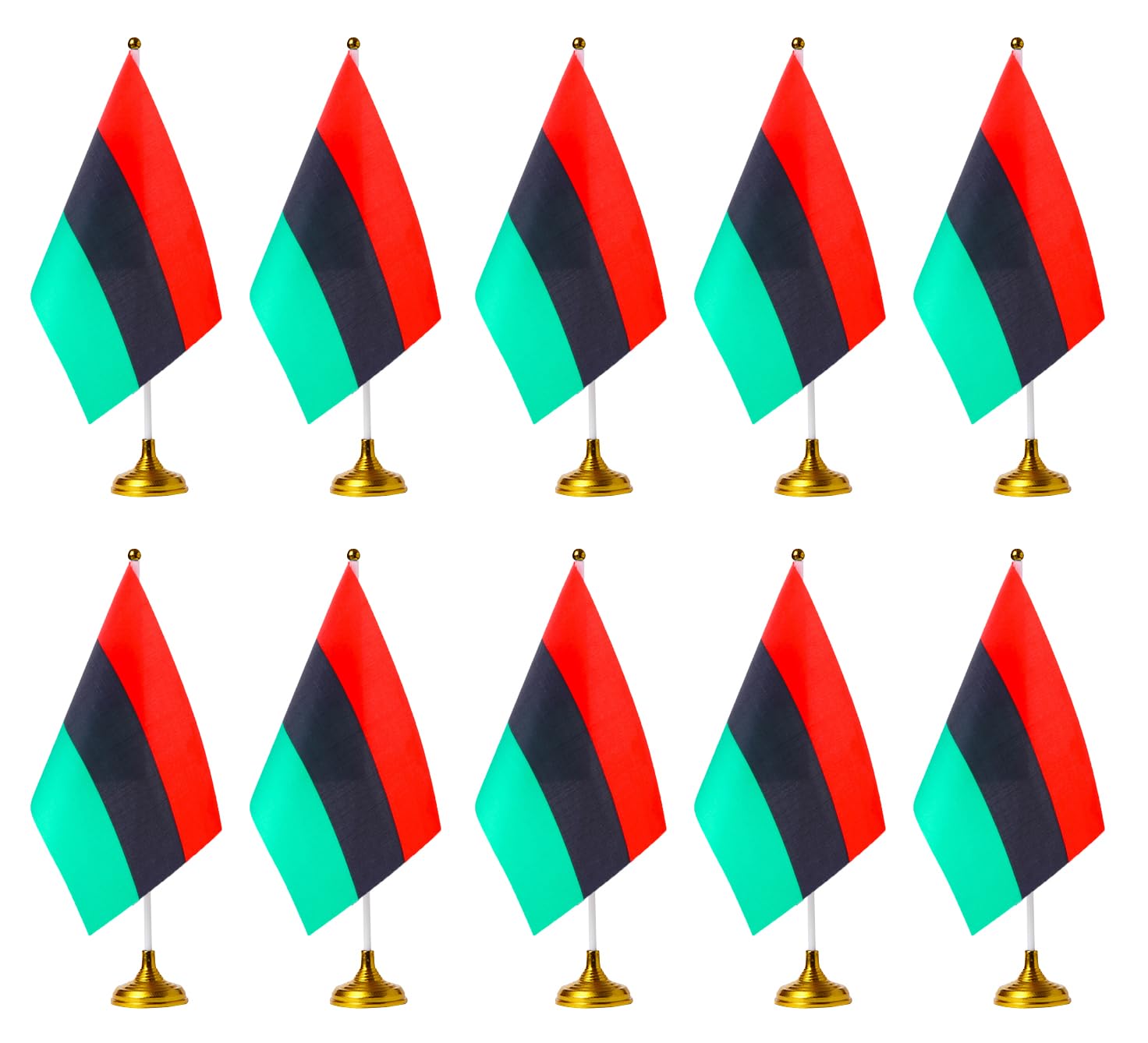 Snapklik.com : WXTWK 12 Pack Afro American Desk Flag Small Mini Pan ...