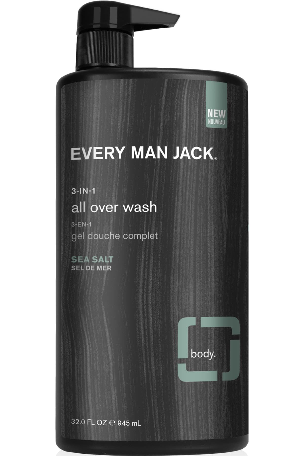 Amazon.com : EVERY MAN JACK Sea Salt All Over Wash, 32 FZ : Beauty ...