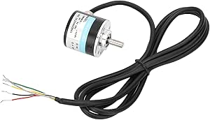 Amazon.com: DC5-24V Incremental Optical Rotary Encoder Solid Shaft ABZ ...