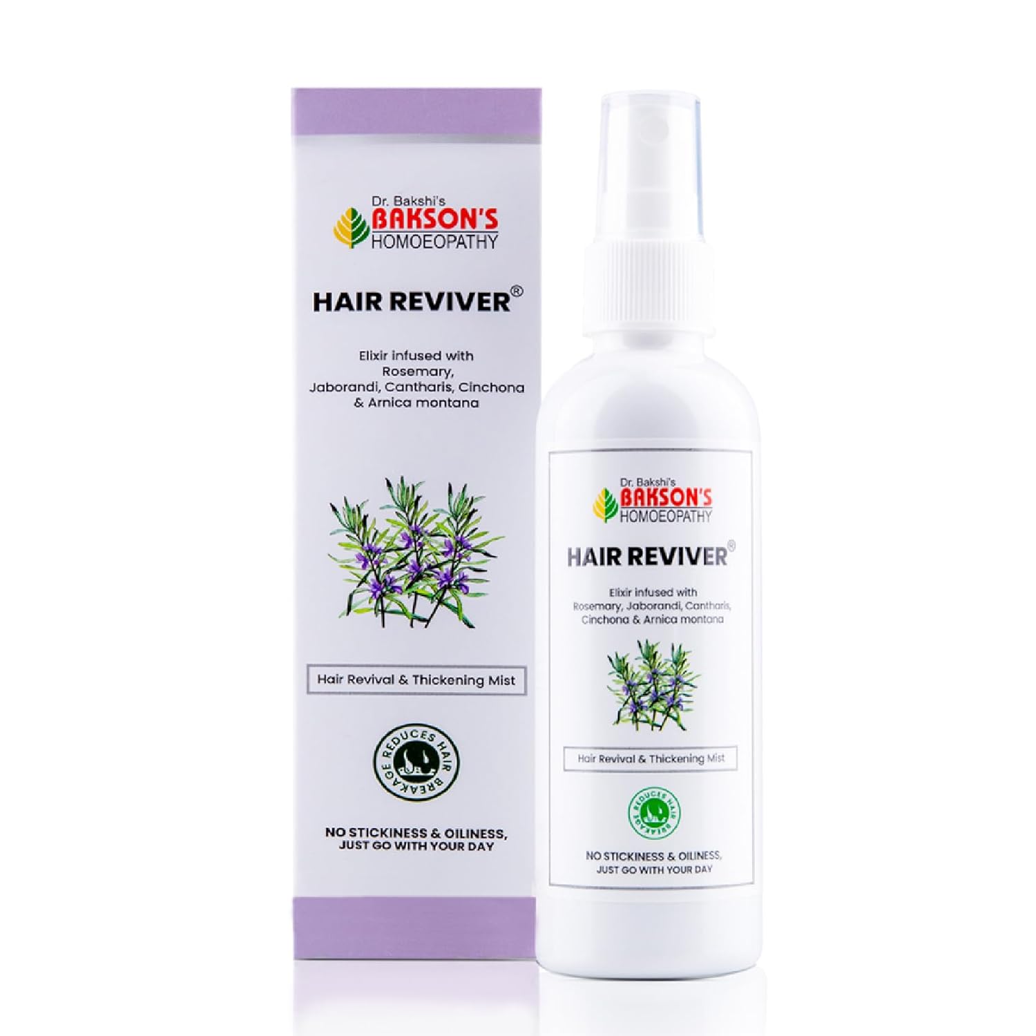 Buy Dr. Bakshi's Bakson's Homoeopathy Hair Reviver Rosemary Water Spray ...