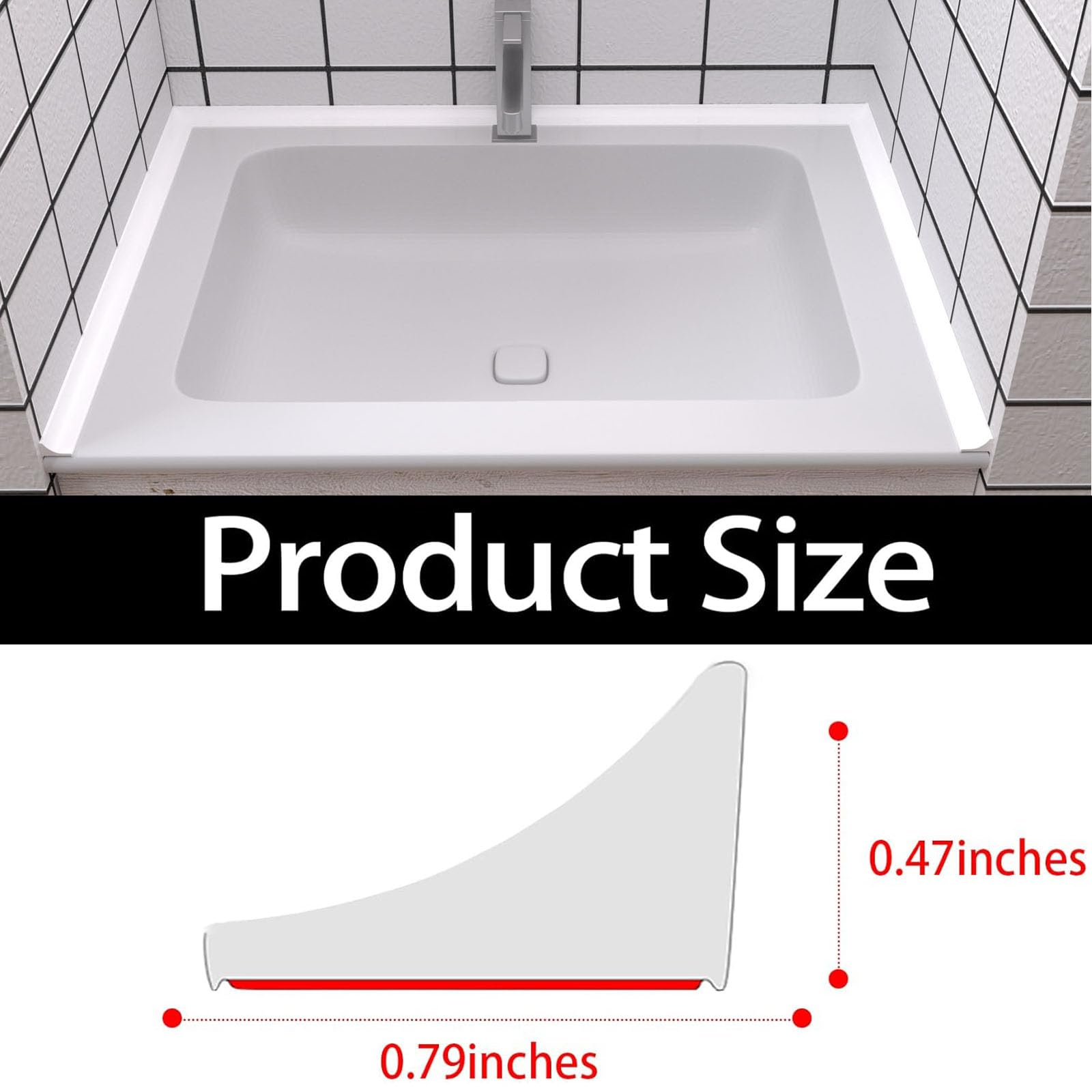Snapklik.com : New Collapsible Shower Threshold Water Dam, Self ...