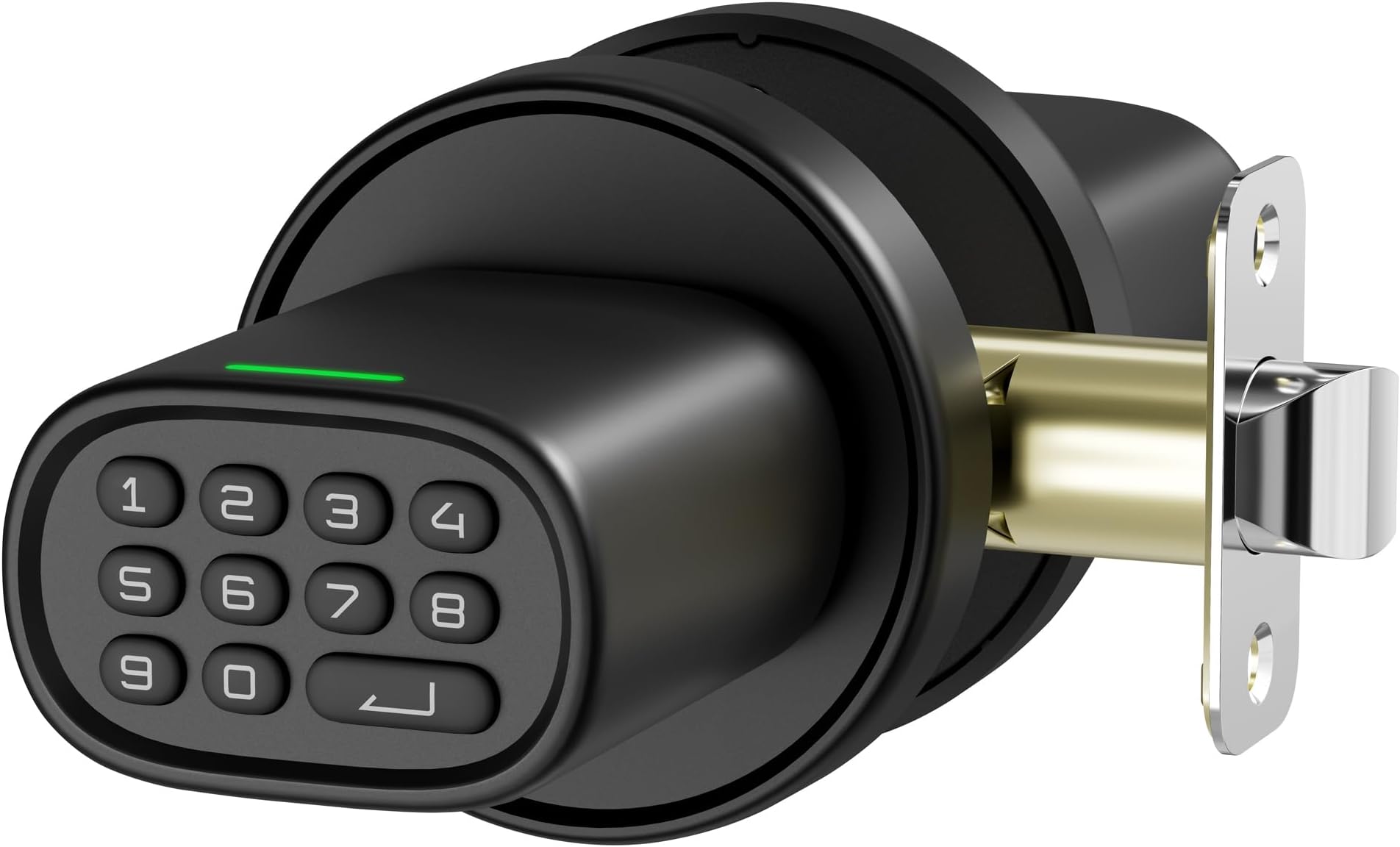 Keyless Electronic Entry Door Knob, Keypad Smart Door Knob, Interior ...