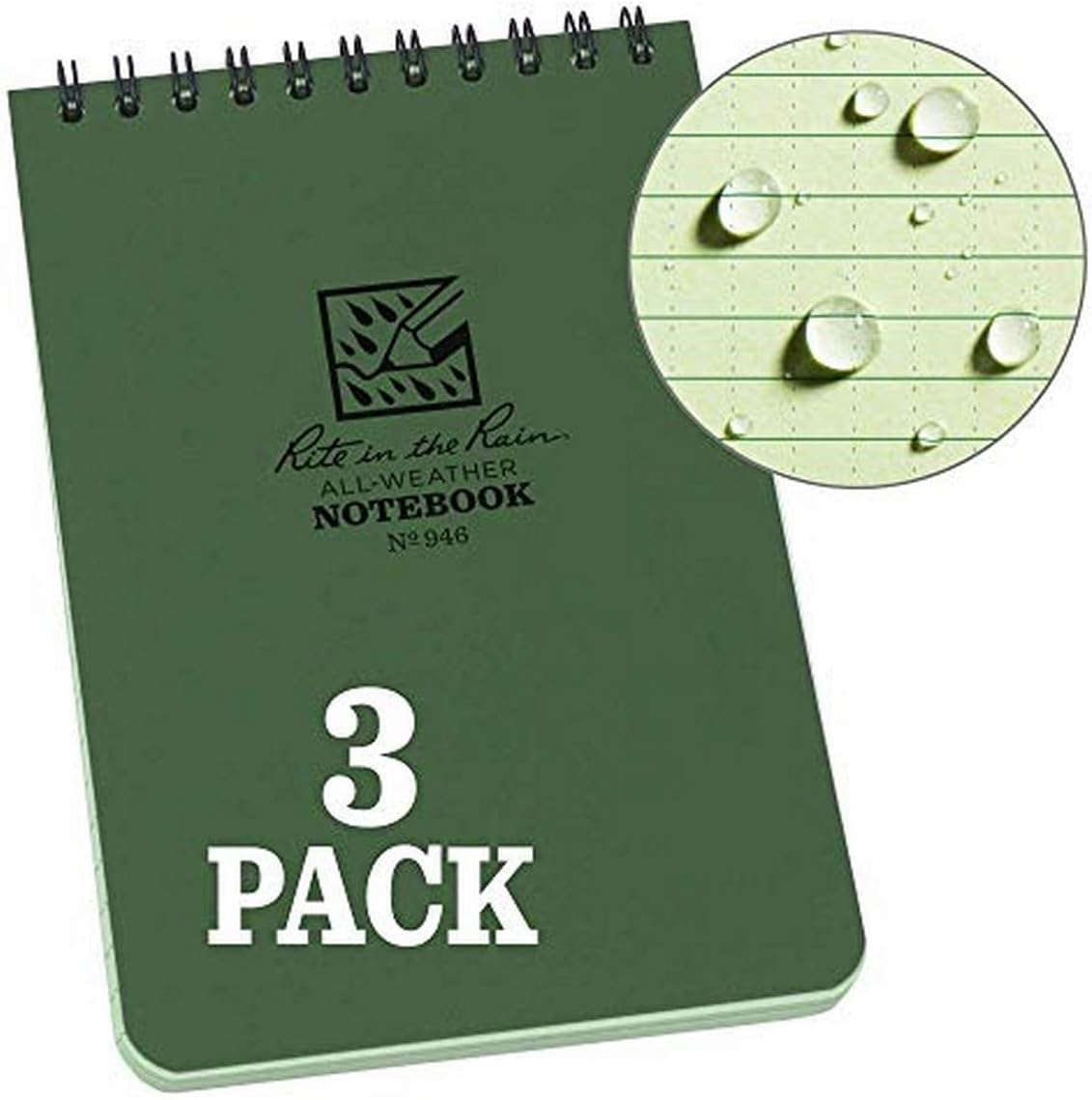 Amazon.com : 5 Pcs Weatherproof Side Spiral Notebook Kit Waterproof ...
