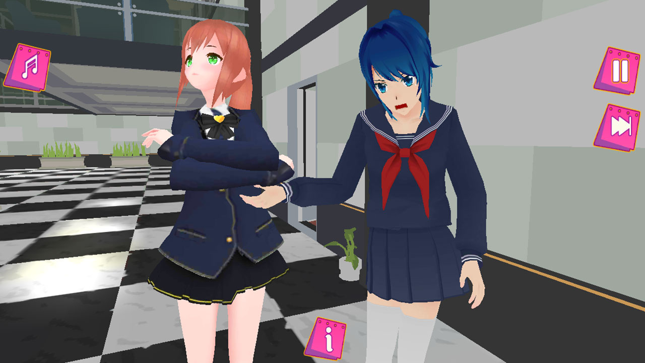 Anime High School Girl Love Story Yandere Life: Japanese Anime Girls ...