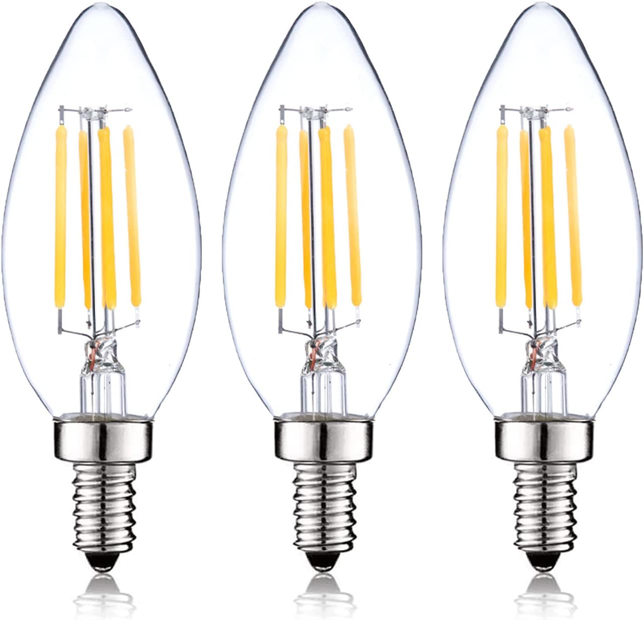 Amazon.com: OPALRAY LED Candelabra LOW Voltage Bulb, DC 12V INPUT, 2W ...