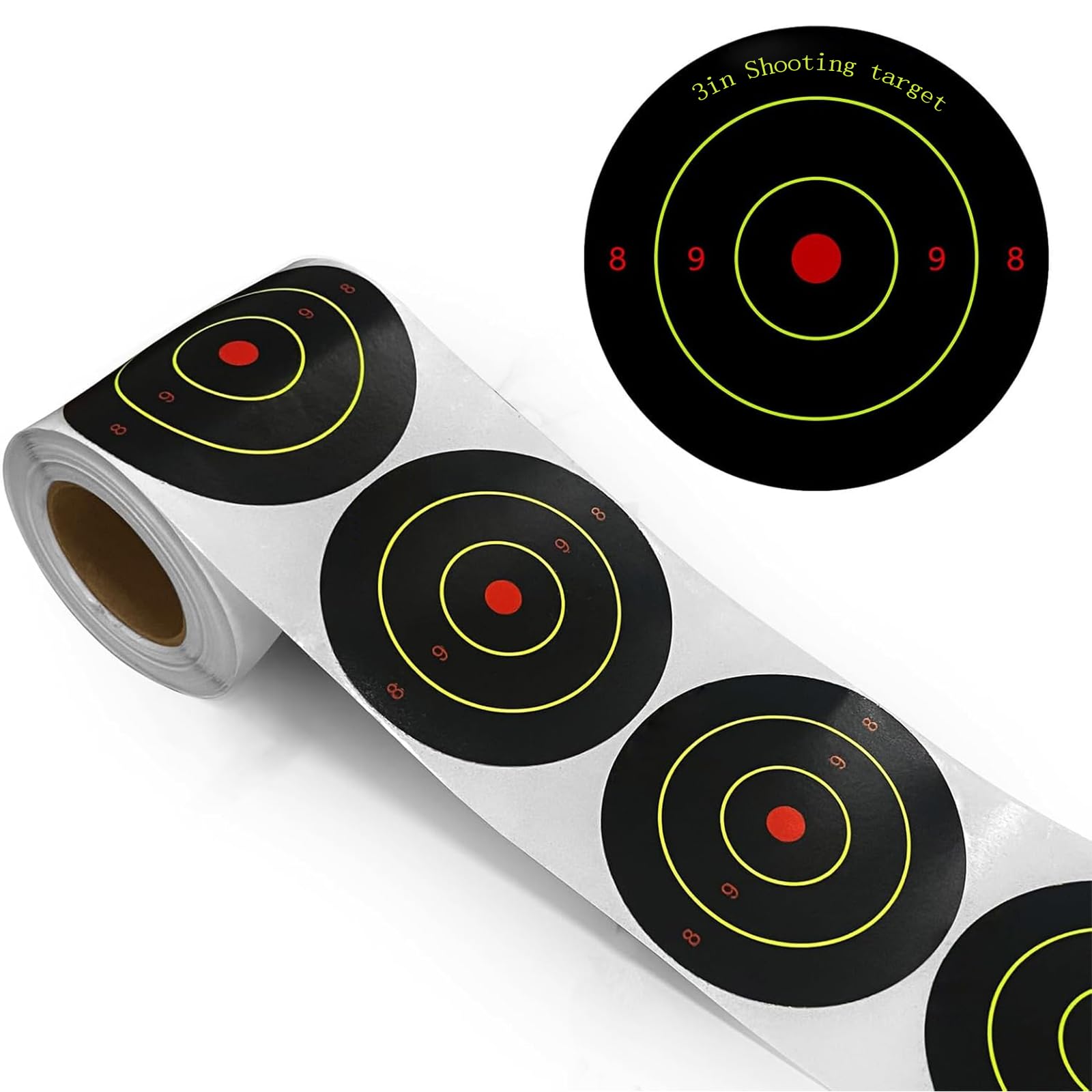Amazon.com : CHENLUKJ Reactive Shooting Targets Stickers, 200 Pcs/Roll ...