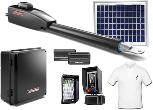Amazon.com: LA412PKGUL Solar 12V Swing Gate Opener Kit with (2) 811LM ...