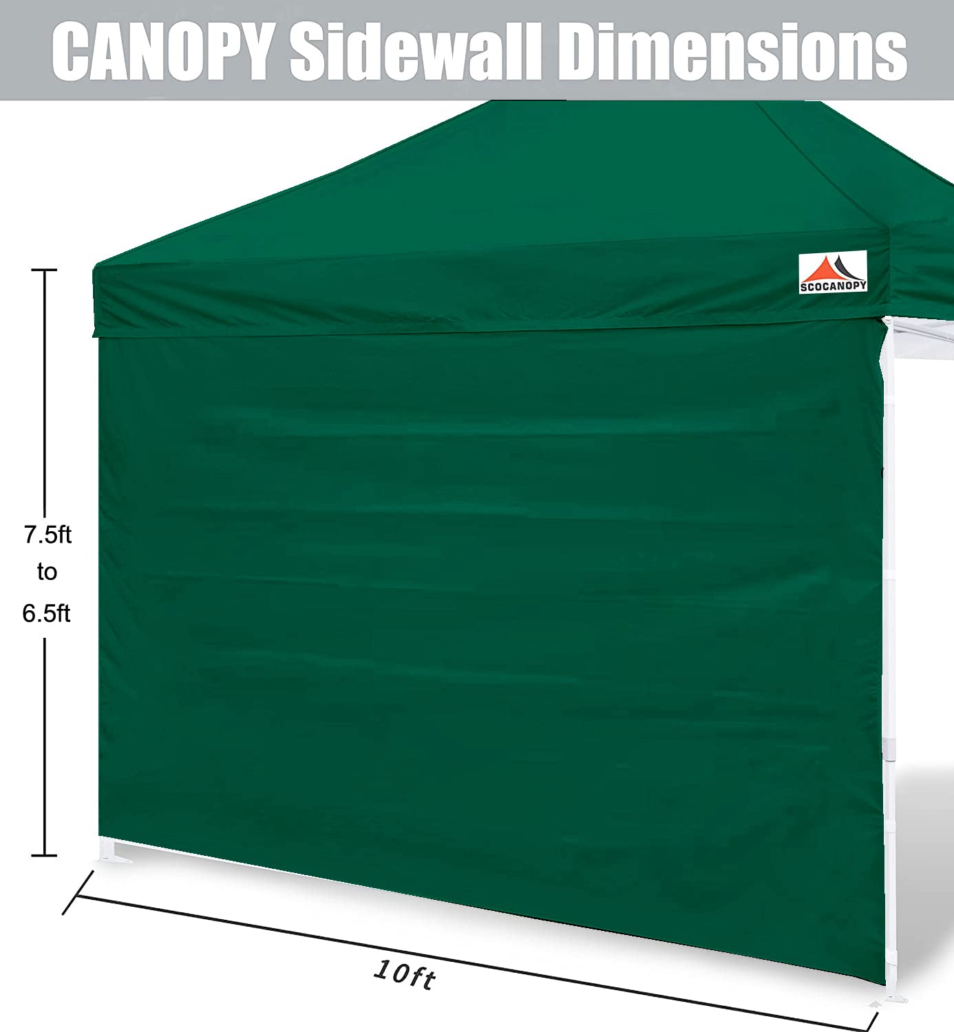 Snapklik.com : SCOCANOPY SideWall For 10x10 Canopy Frame