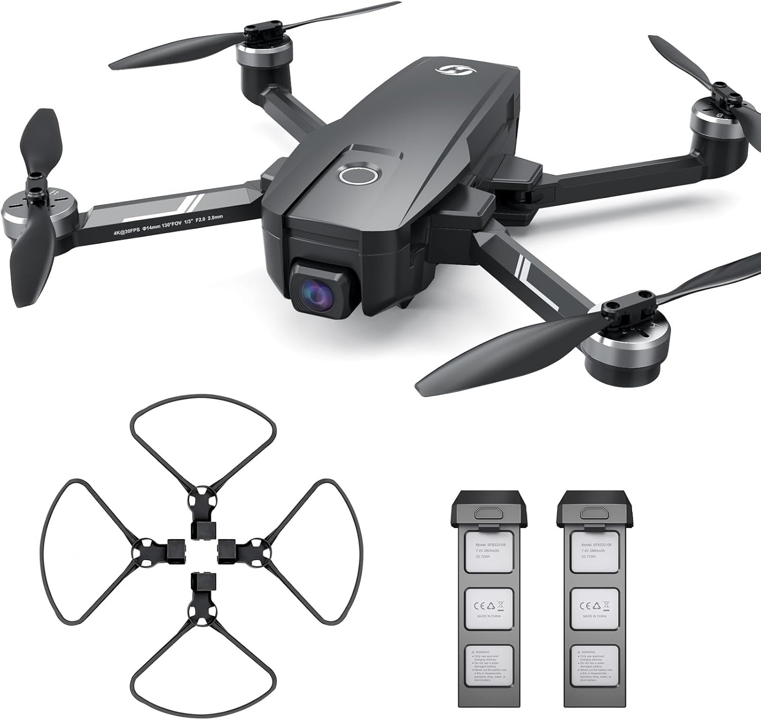 Amazon.com: Holy Stone HS720E 4K EIS Drone + Propeller Guard, 2 ...