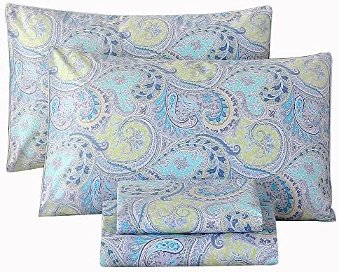 Amazon.com: RYNGHIPY Cotton Sheets Floral Print Queen Size Sheet Sets ...