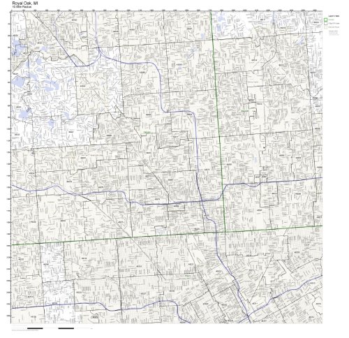 Amazon.com: Working Maps Royal Oak, MI Zip Code Map Laminated : Office ...