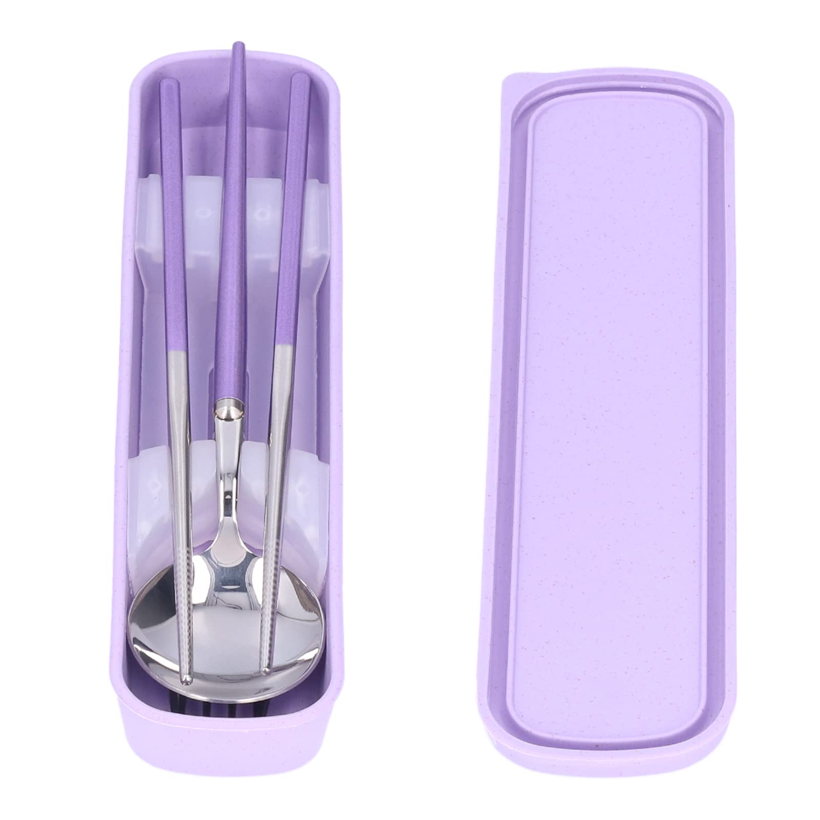 Travel Cutlery Set, 5 Pcs Portable Utensils Set with Pouch Case ...