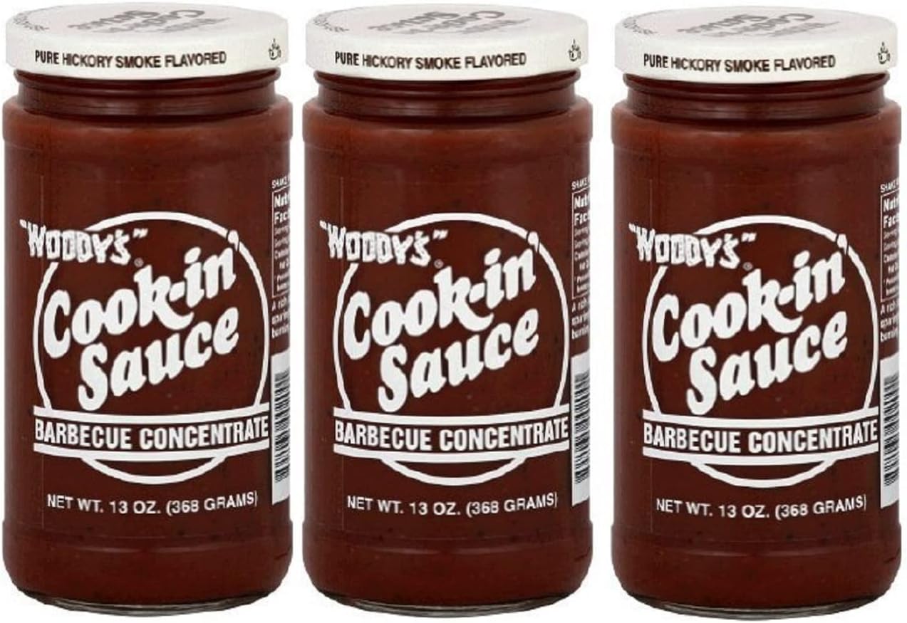 Amazon.com : Woody's Cook-in' Sauce Barbecue Concentrate 13oz (Pack of ...