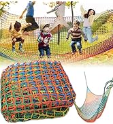 Amazon.com: 9.9 x 6.6Ft Climbing Cargo Net, Double Layers Playground ...