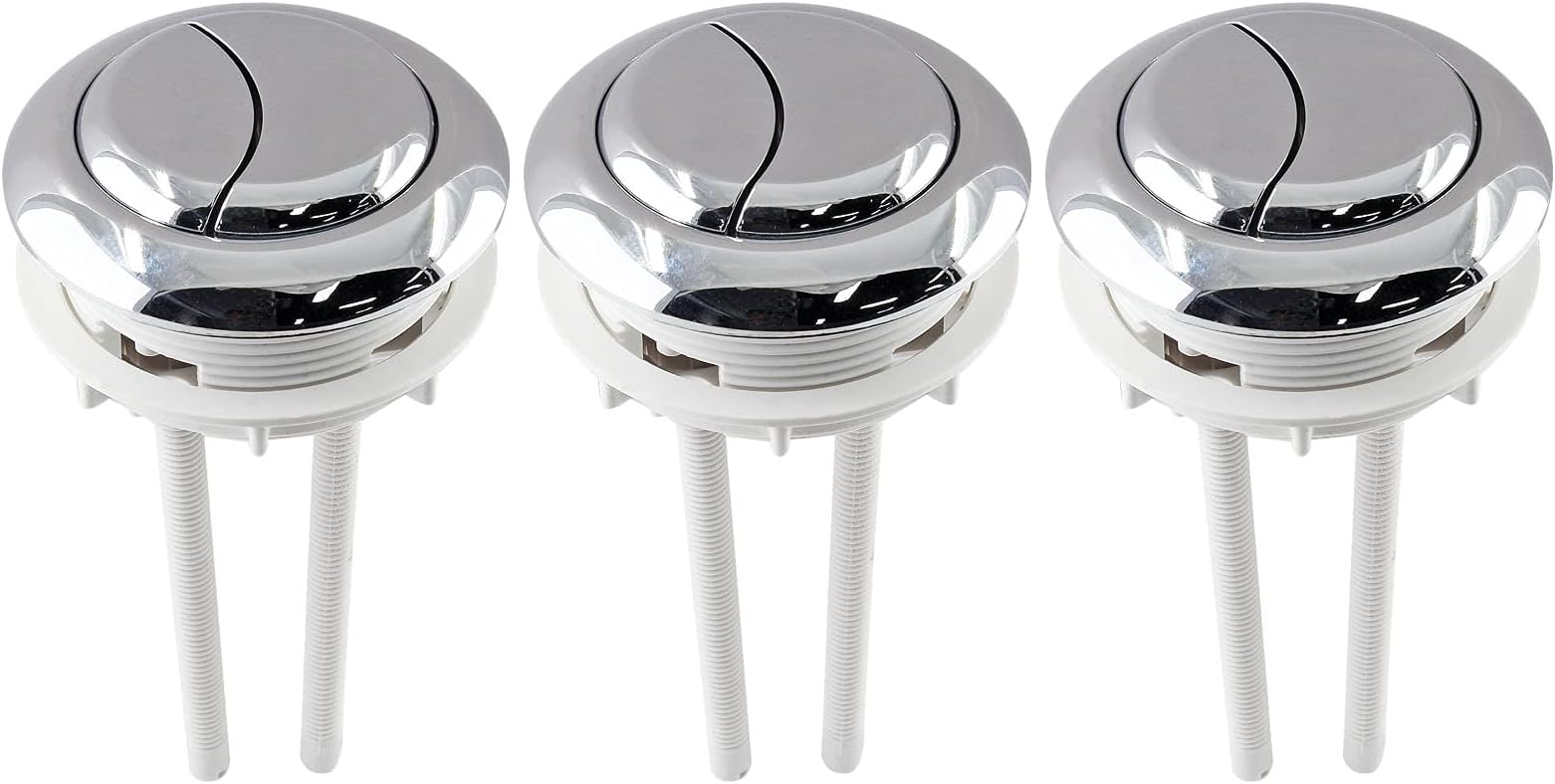 Amazon.com: Murtenze 3Pcs Diameter Toilet Tank Button, Dual Push ...