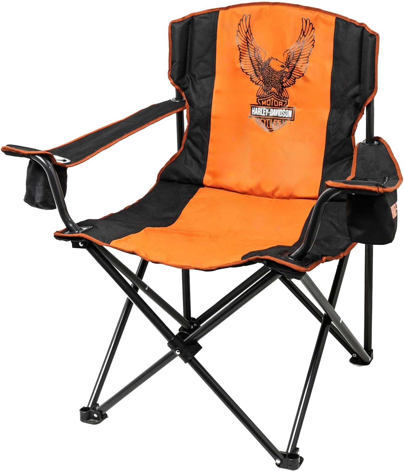 Amazon.com: Harley-Davidson Bar & Shield Eagle Folding Chair w/Storage ...