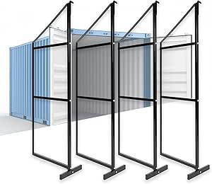 Amazon.com: 4 Pack Shipping Container Shelf Shelving Brackets 3 Layers ...