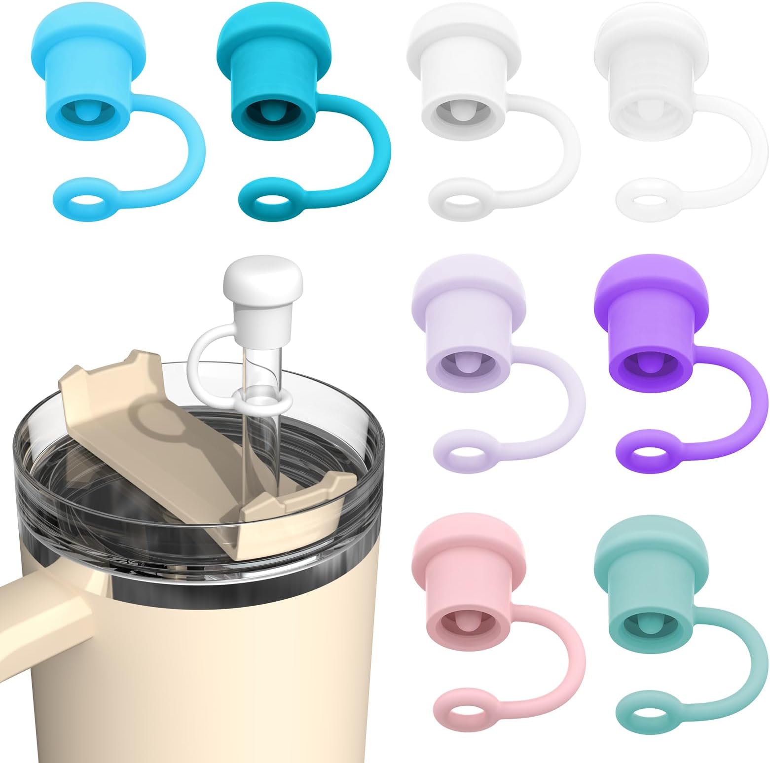 Amazon.com: NiHome Silicone Spill Stopper Set for YETI Tumbler, Mug ...