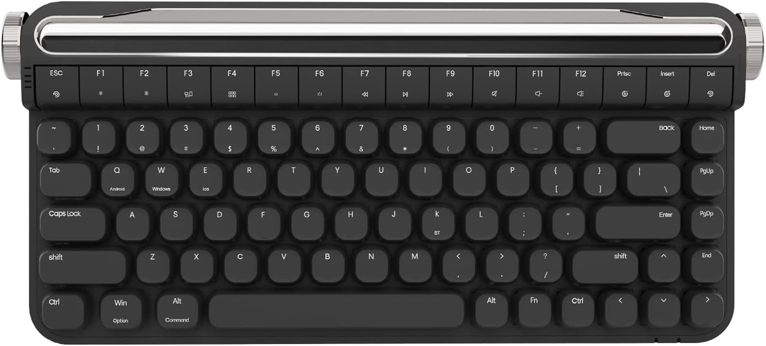 Amazon.com: YUNZII B703 Retro Typewriter Keyboard,75% Mechanical ...