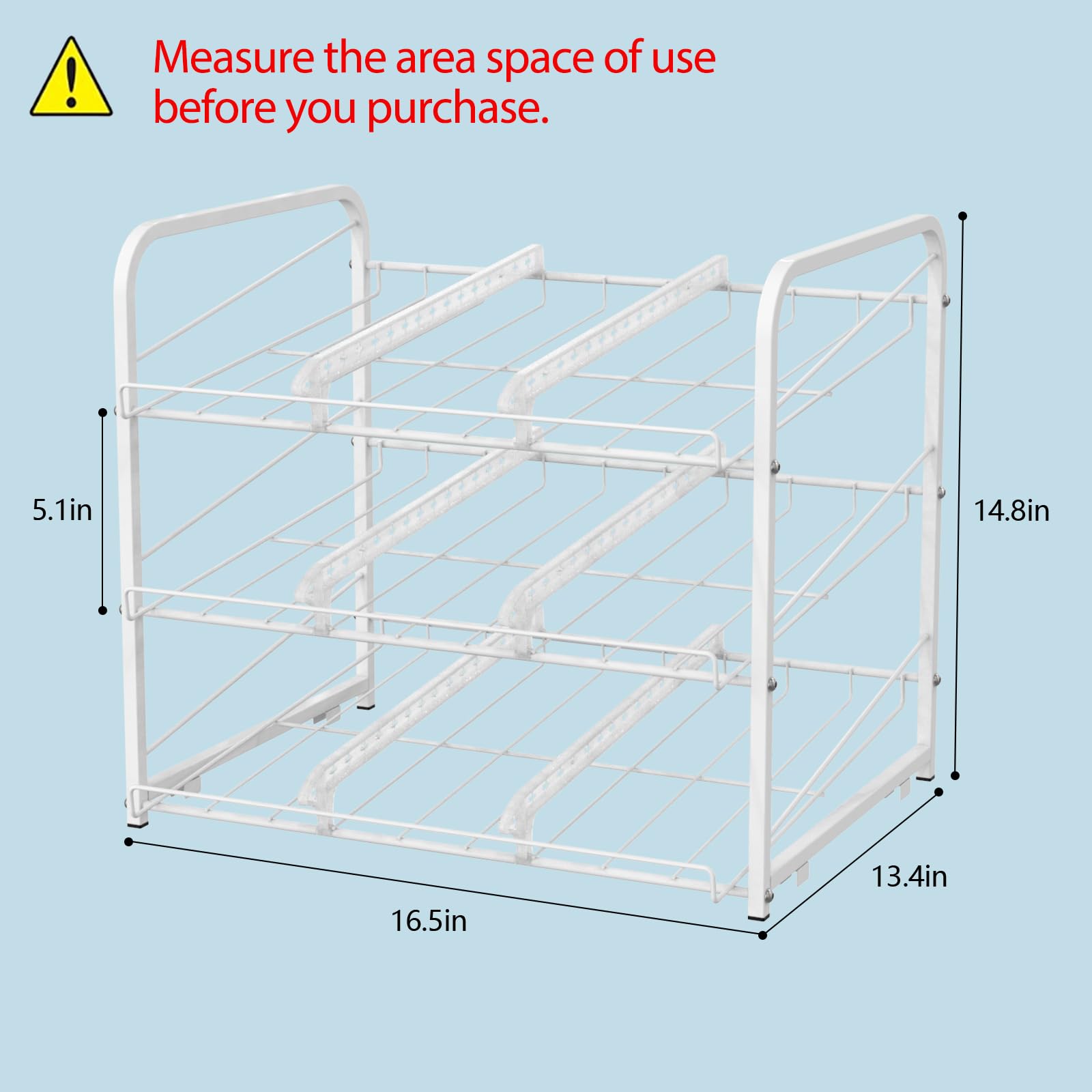 Snapklik.com : BTY Can Organizer For Pantry Stackable Can Rack ...