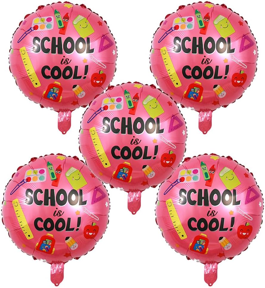 Amazon.com: HBLHBLMI School Is Cool Balloons Back to School Mylar ...