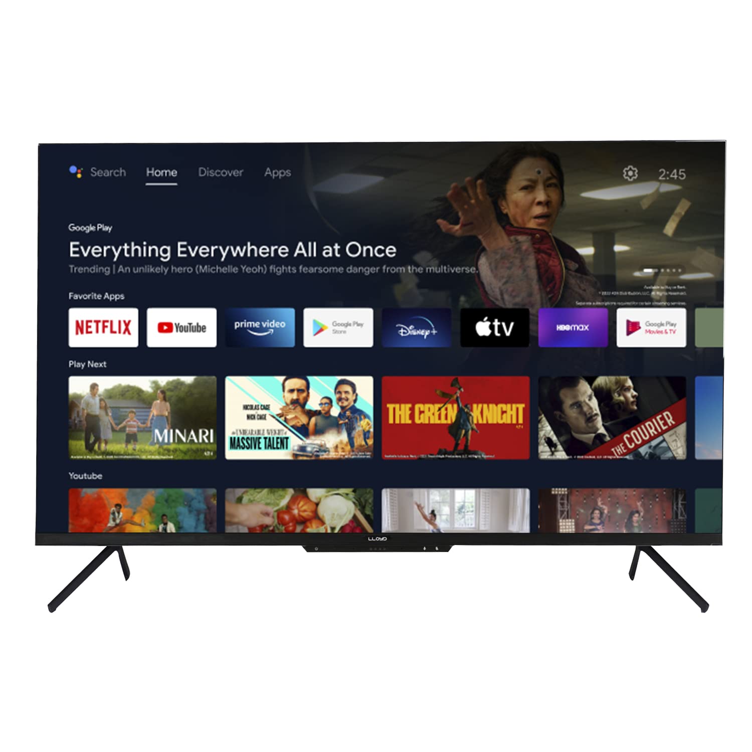 Lloyd 109cm (43 Inches) Full HD Smart LED TV 43FS551E (Black) : Amazon ...