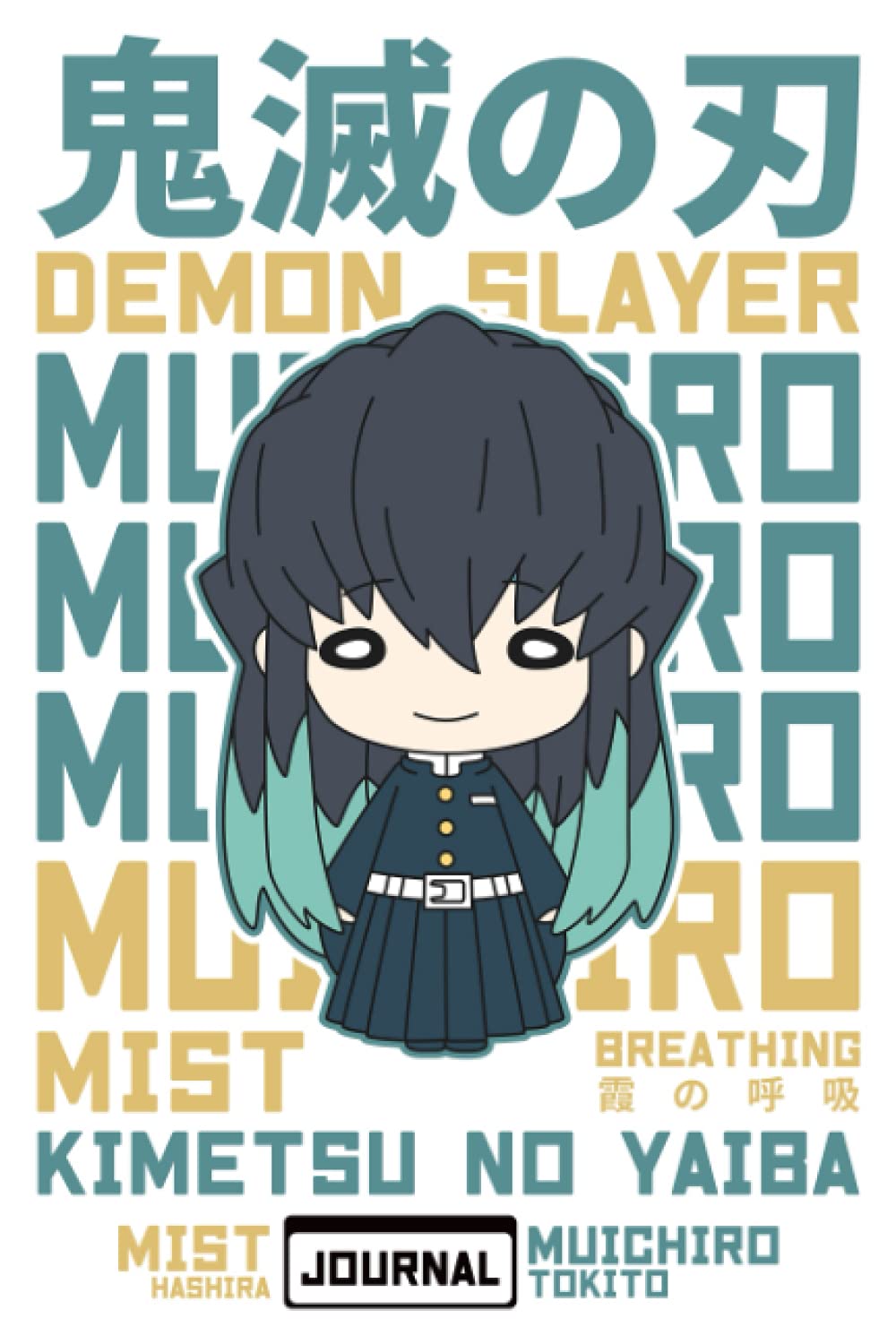 Buy Muichiro Tokito Chibi - Demon Slayer Journal: 6x9 Demon Slayer ...
