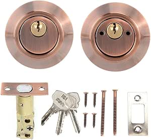 Deadbolt Lock Set, Double Cylinder Deadbolt Keyed Lockon Both Sides Two ...