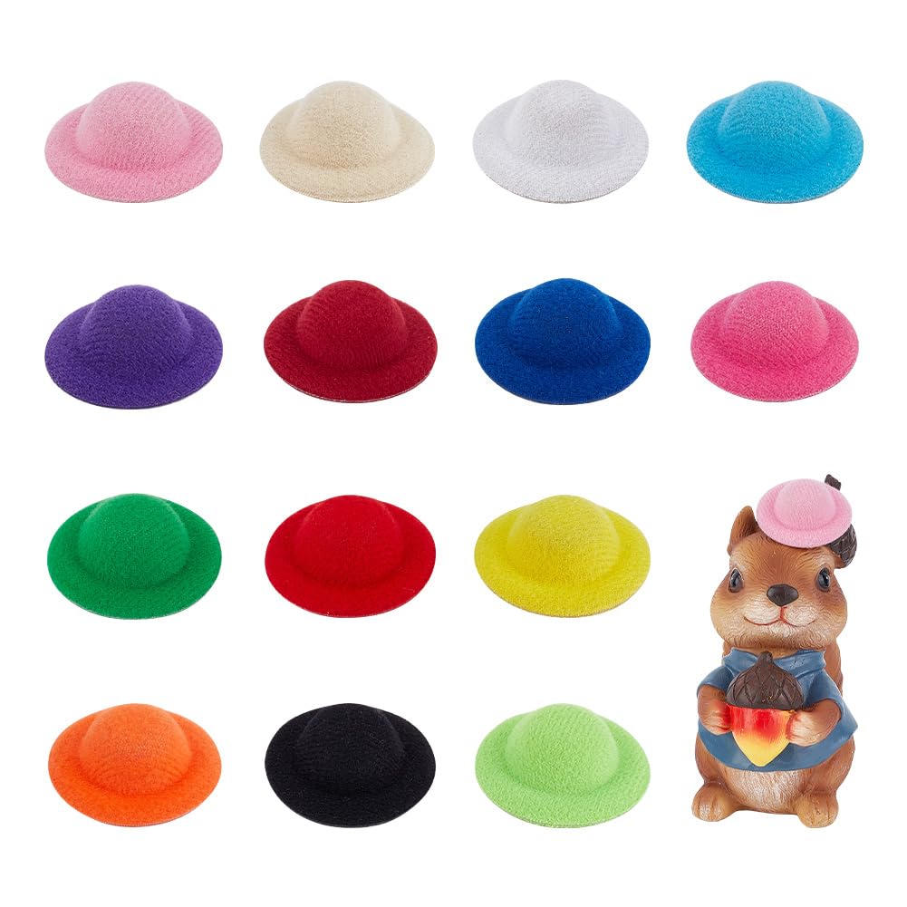 Dollhouse Miniature Hats For Crafts Decoration 24 Pcs Mini Straw Hats ...