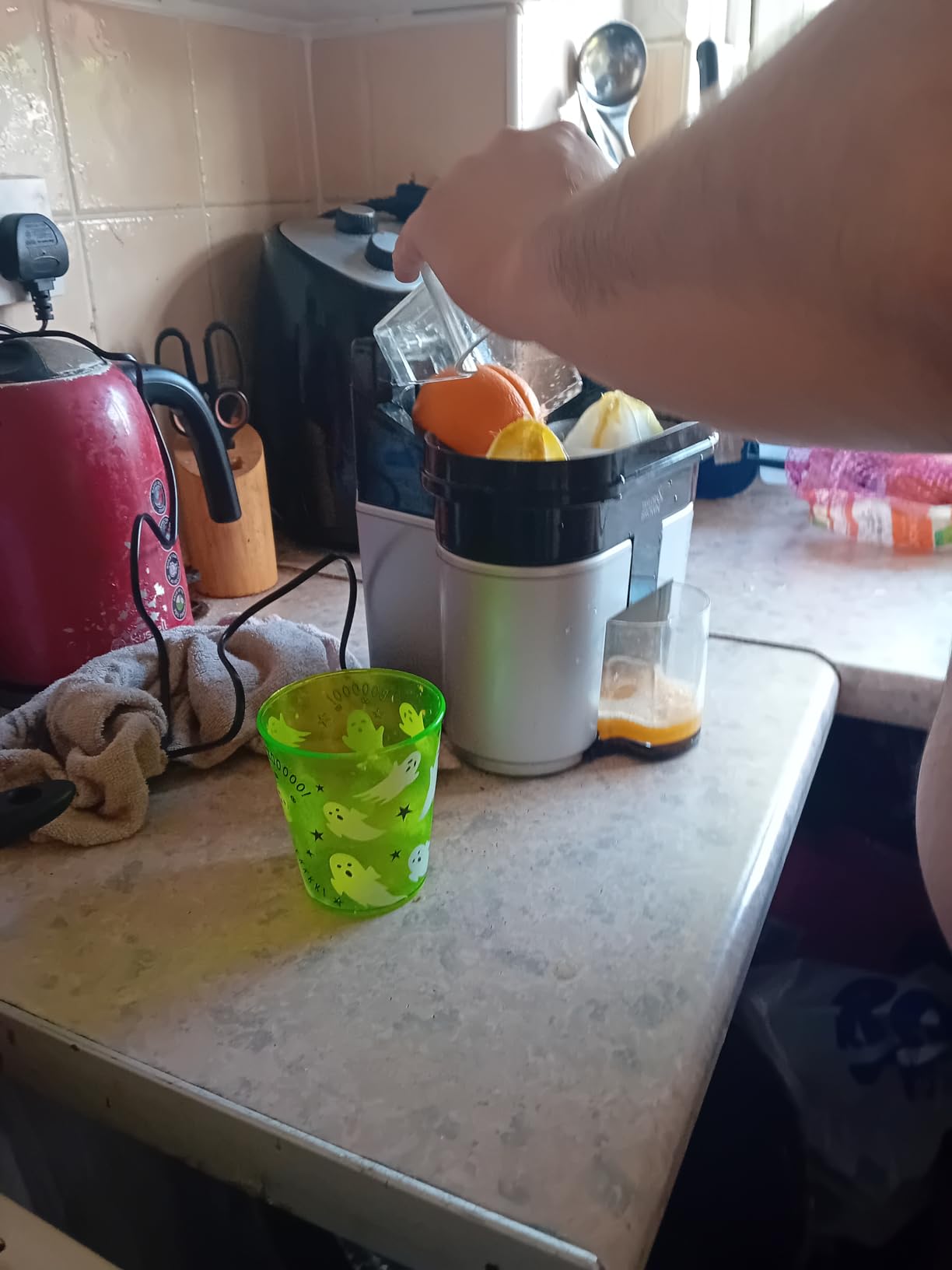 Taylor & Brown Electric Twin Citrus Juice Maker, with Anti-Drip Valve ...