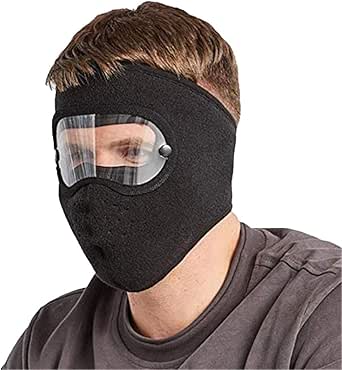 Full Face Protection Headgear, Winter Warm Masks, Polar Fleece Riding ...