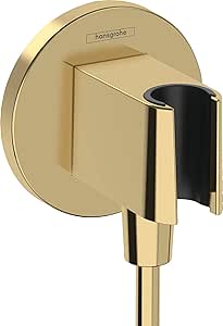 Hansgrohe 26888990 FixFit S Wall Outlet with Shower Holder, Polished ...