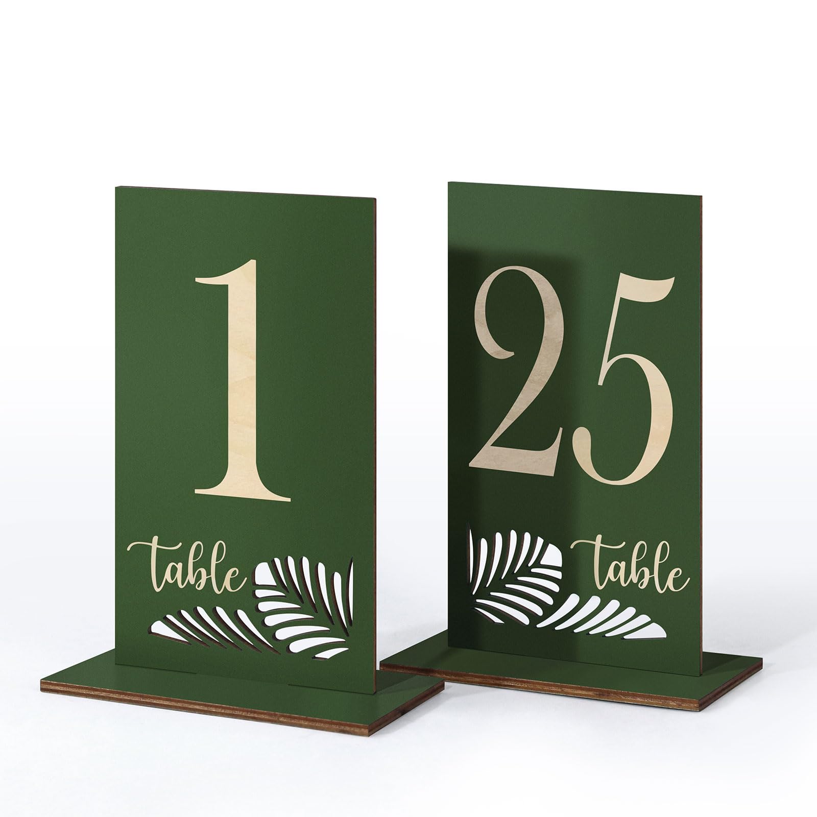 Amazon.com: HZGUEOSTB Wooden Table Numbers 1-25,3.2x5.8 Inch Double ...