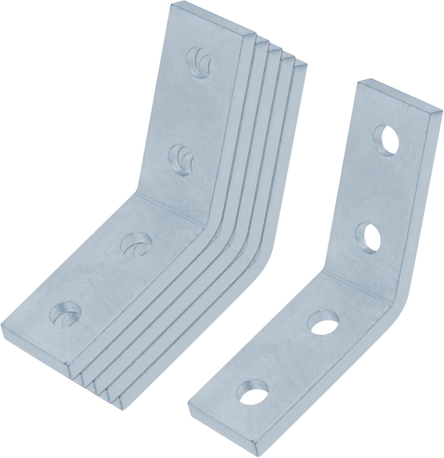 Amazon.com: OTTFF 6 Pack 4 Hole 60 Degree Strut Angle Bracket Fitting ...