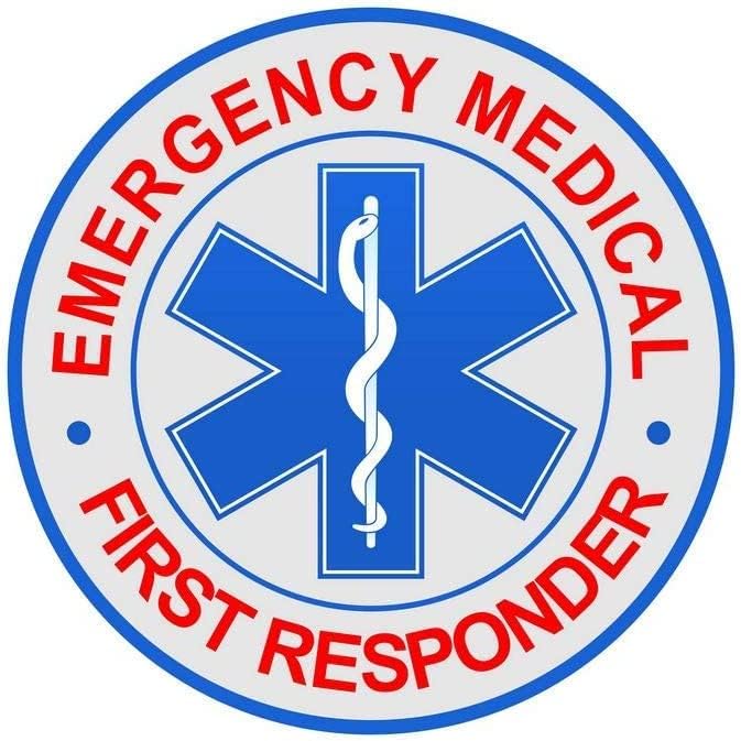 Amazon.com: EM FR Emergency Medical First Responder Reflective Decal ...