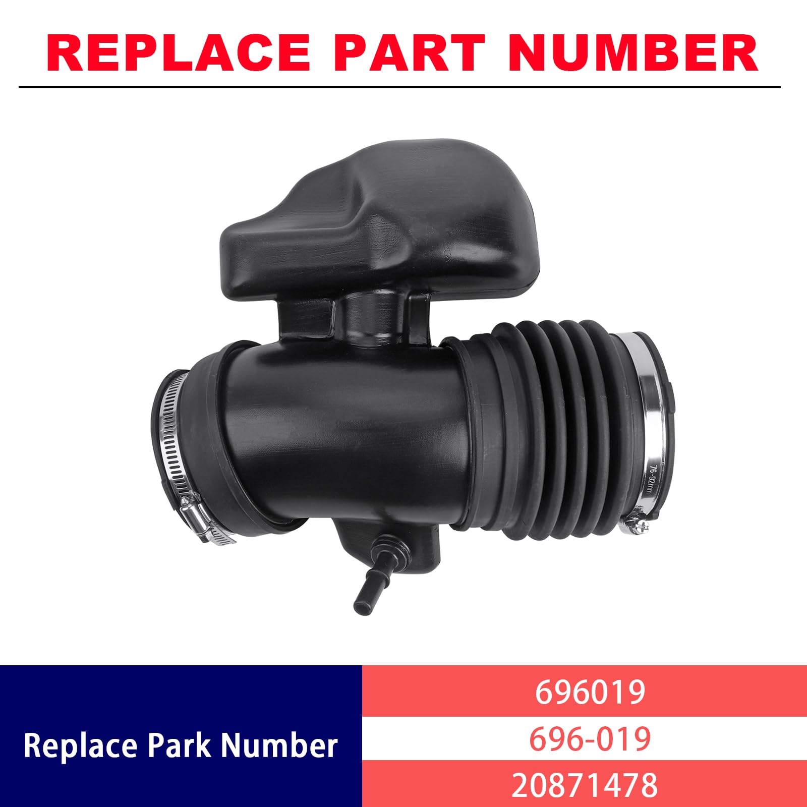 Snapklik.com : 696-019 Engine Air Intake Hose Fit For 2012-2017 Chevy ...