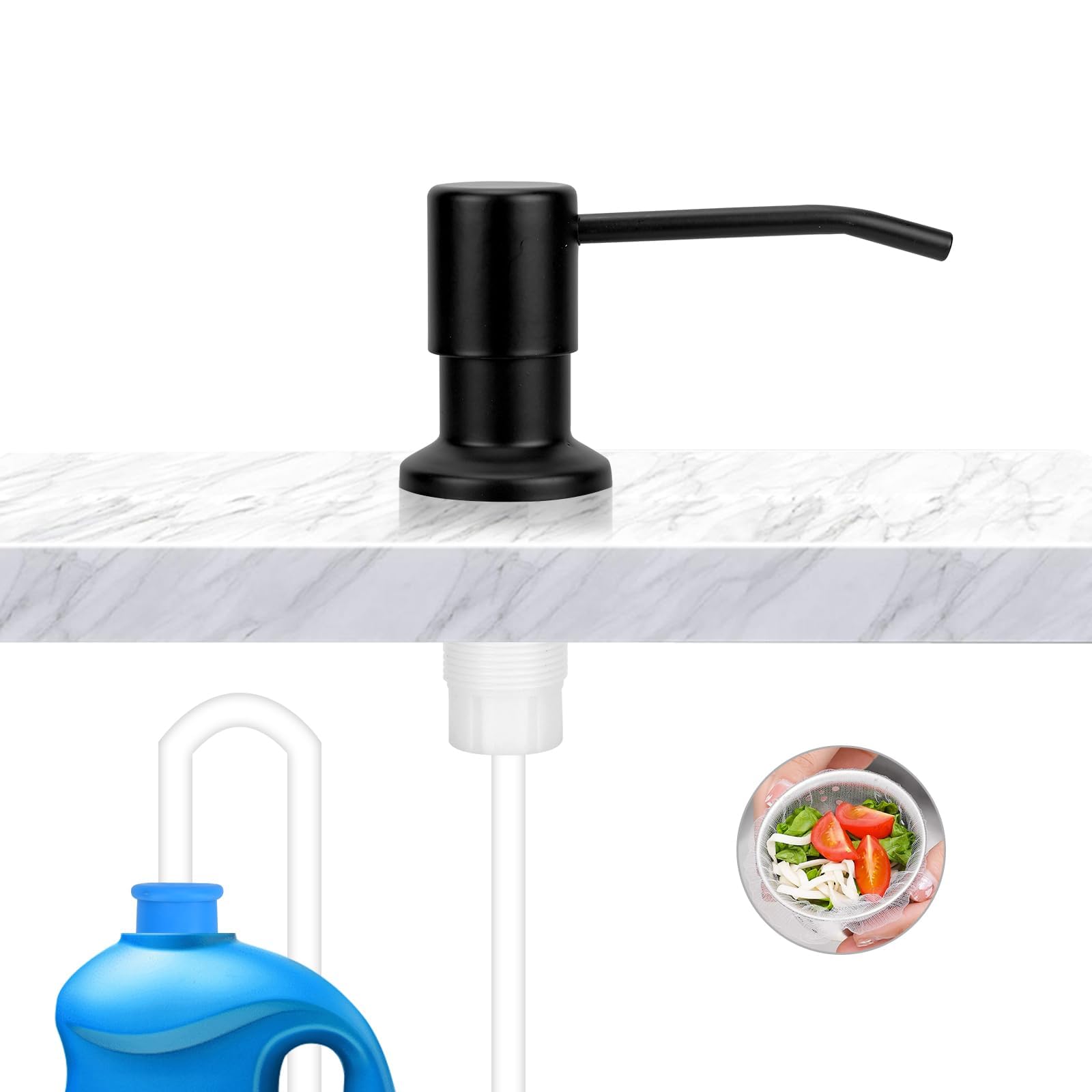 Built in Sink Soap Dispenser or Lotion Dispenser for Kitchen Sink ...