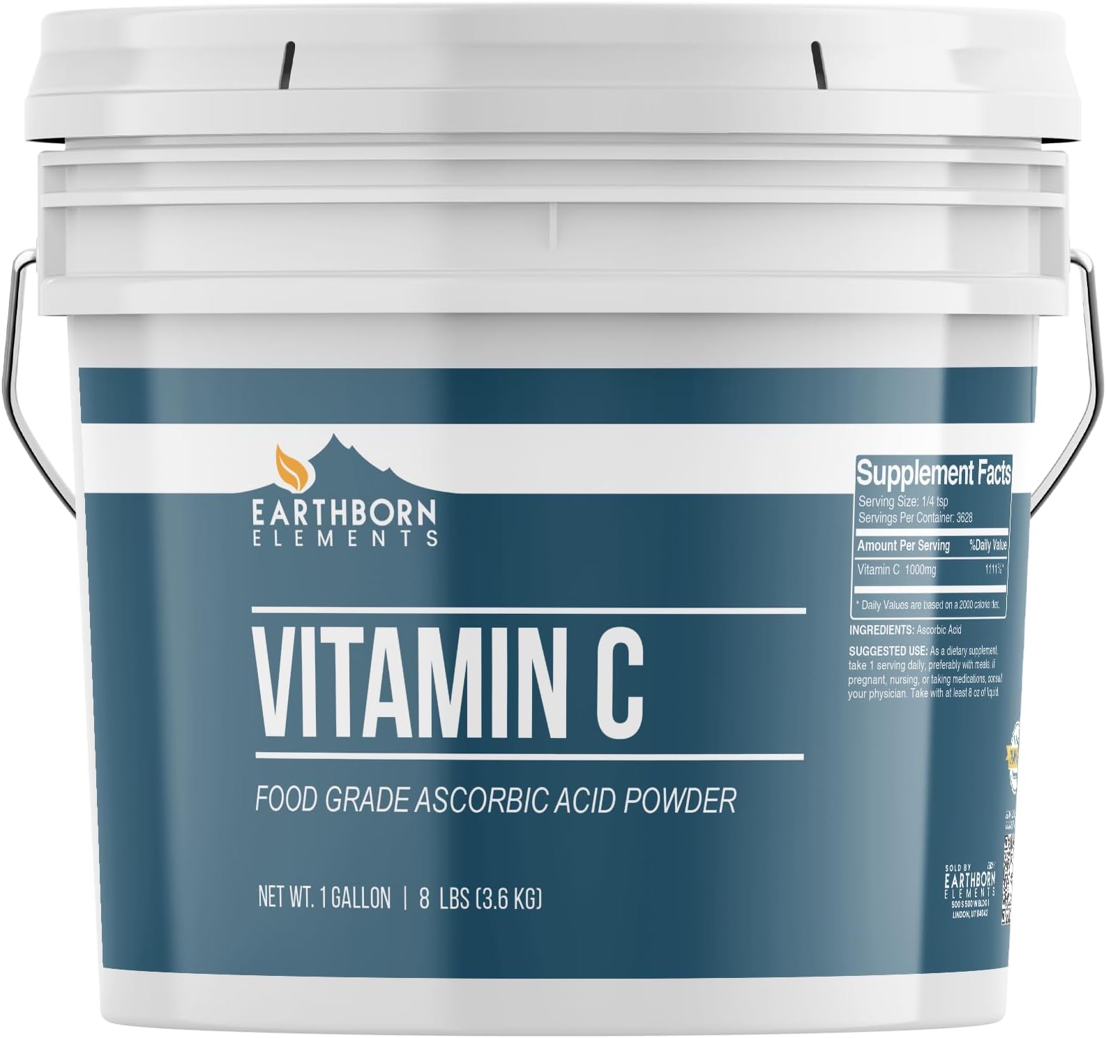 Amazon.com: Earthborn Elements Vitamin C Powder (1 Gallon) : Health ...