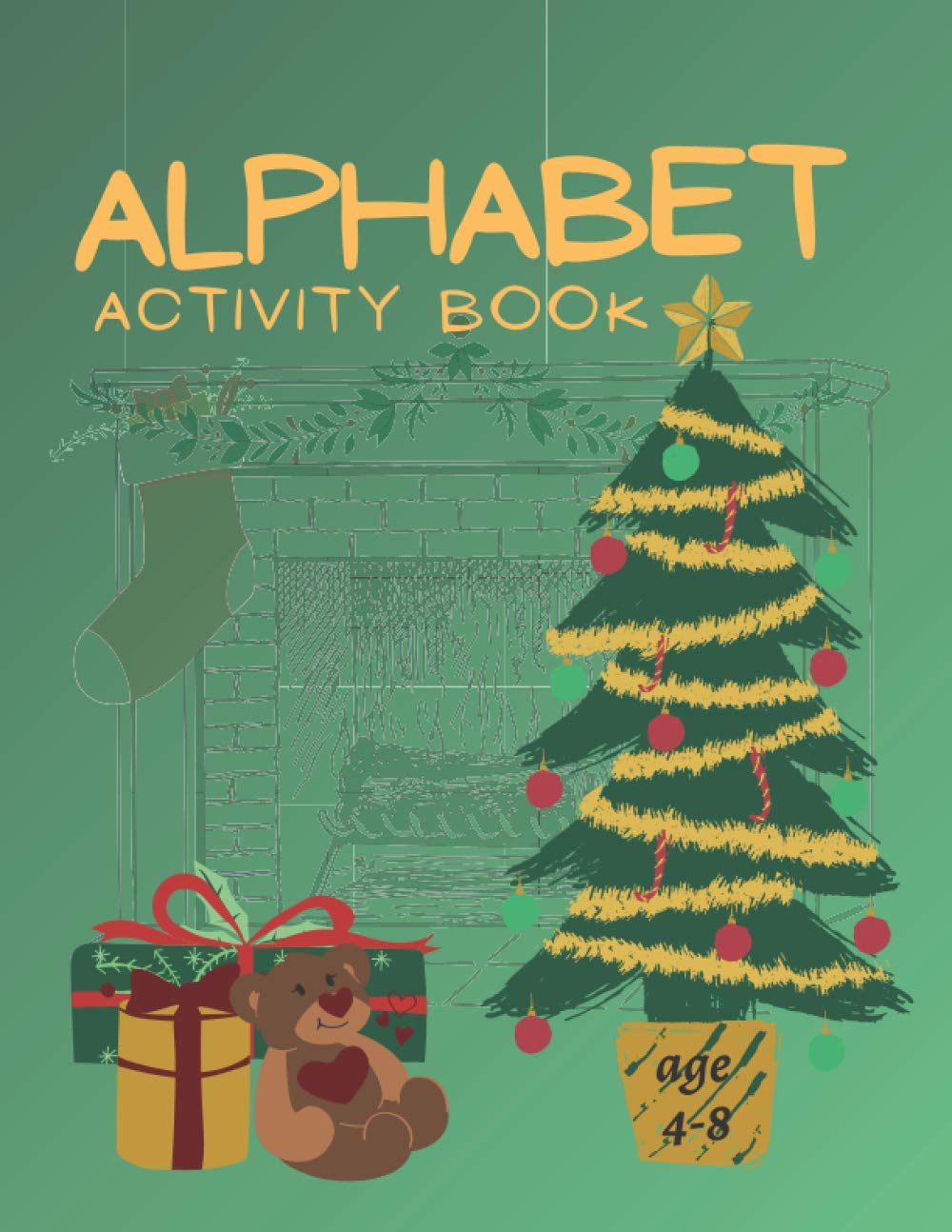 Buy Alphabet Activity Book age 4-8: Big Activity Worksheet for Kids and ...