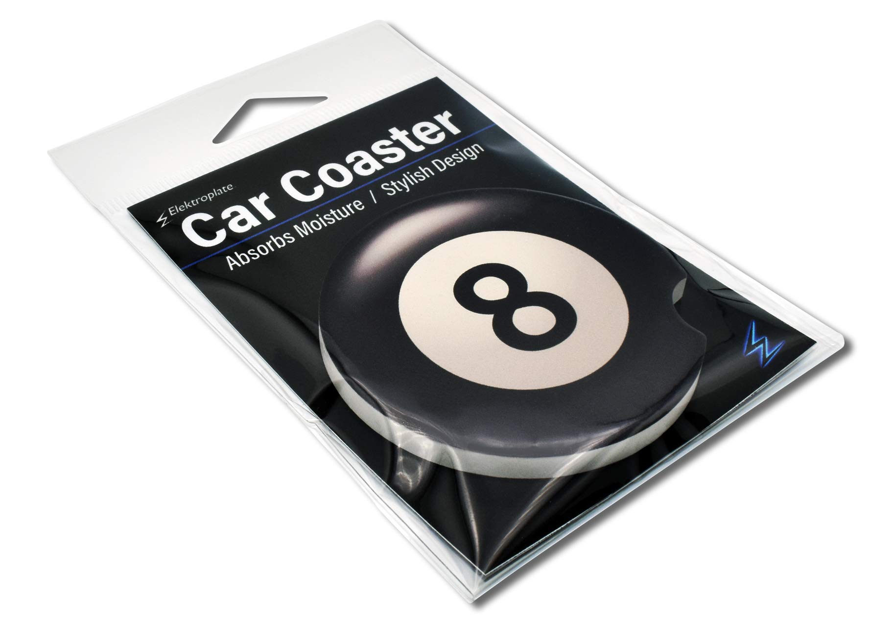 Snapklik.com : Elektroplate Black Magic 8 Pool Ball Automotive Ceramic ...